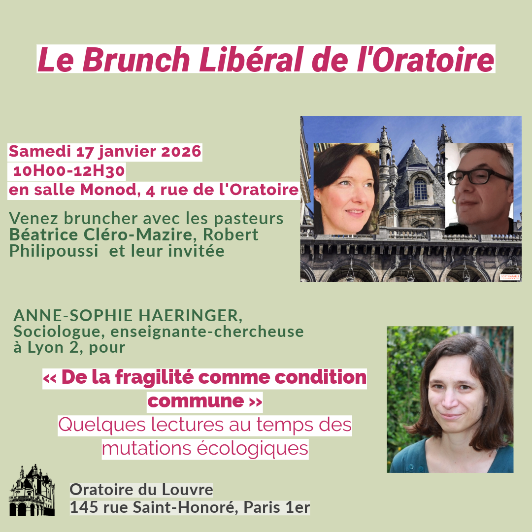 Le Brunch Libéral - DE LA FRAGILITÉ COMME CONDITION COMMUNE - Oratoire ...